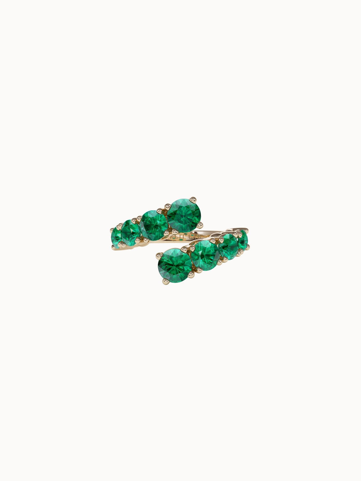 Cascade Emerald Engagement Ring – MARLII LAB