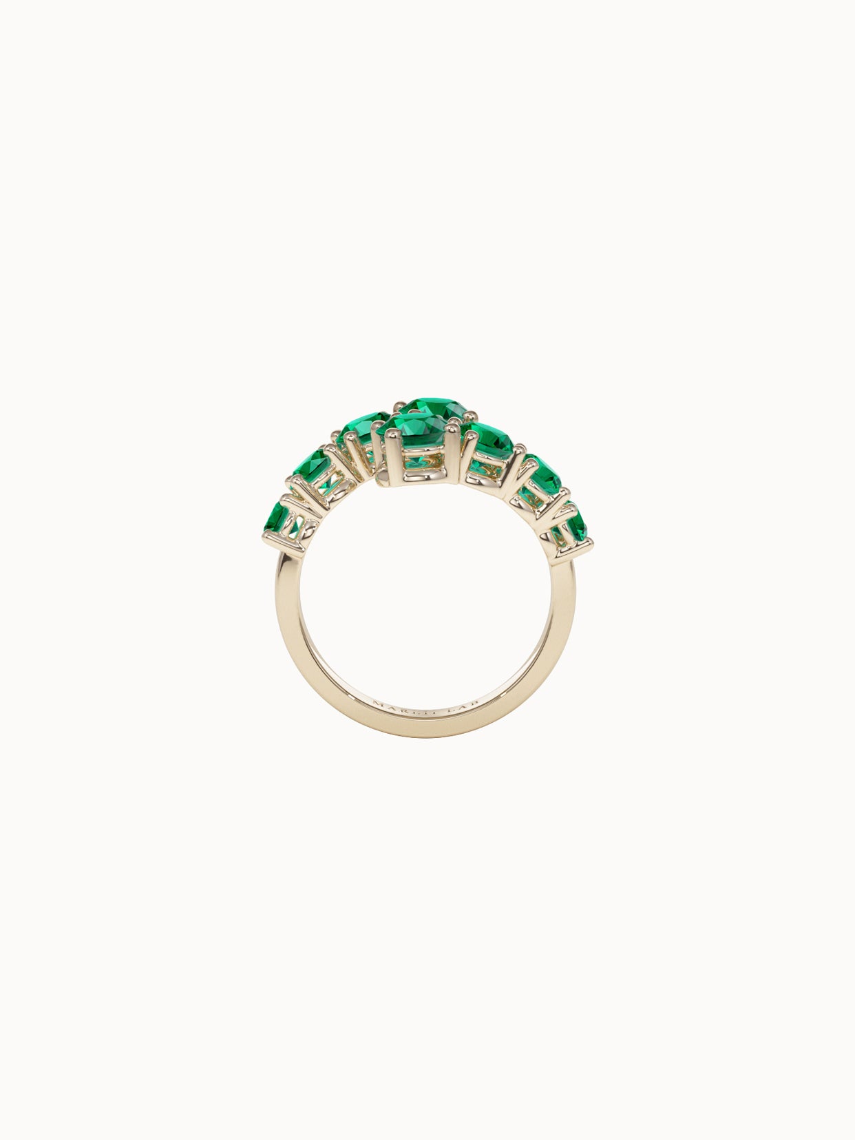 Cascade Emerald Engagement Ring – MARLII LAB